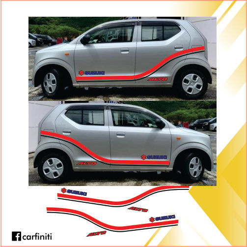 Suzuki Alto Design Linear Decals | Lazada PH