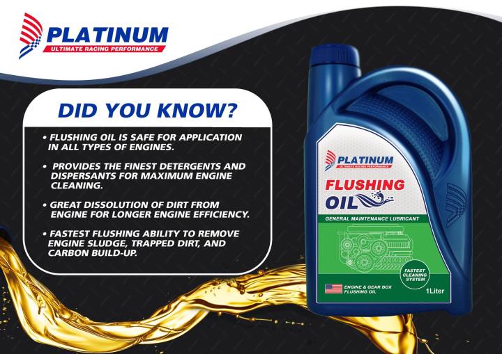 PLATINUM Flushing Oil - Fastest Cleaner for Engine and Gearbox | Lazada PH