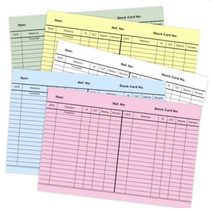 Stock Card 5"x 8" Inventory Card 30s Stationery Rekod Kad Stok 5"x8 ...