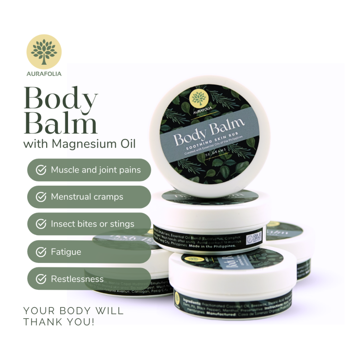 Aurafolia Body Balm with Magnesium Oil 100g | Lazada PH