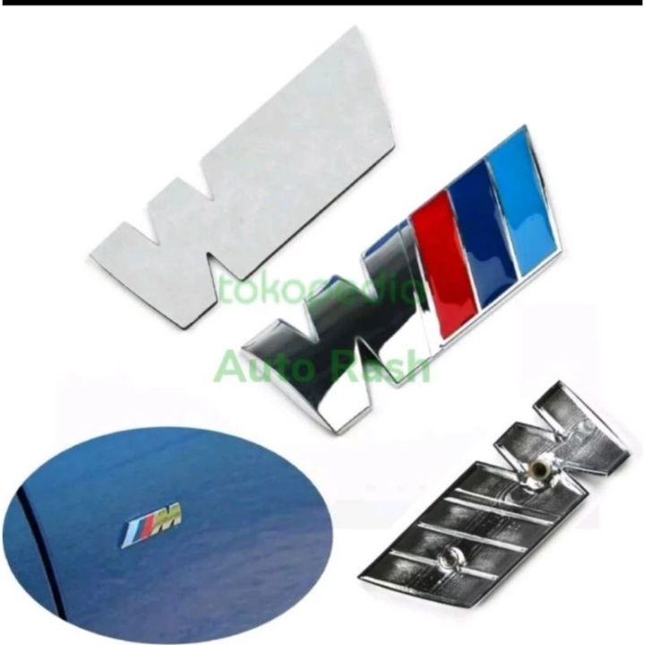 BMW M logo sticker chrome | Lazada Indonesia