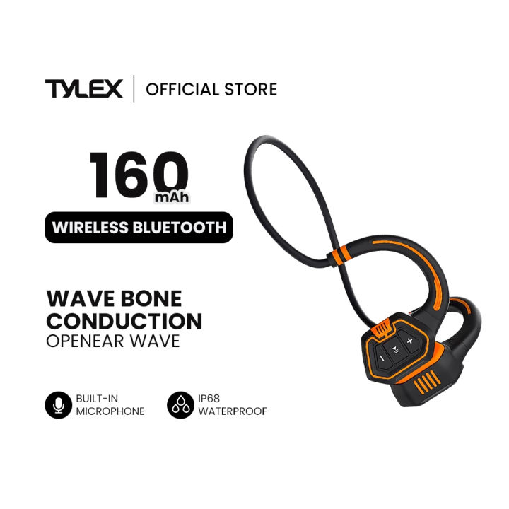 TYLEX OPENEAR Wave Bone Conduction Headphones Wireless Waterproof With ...