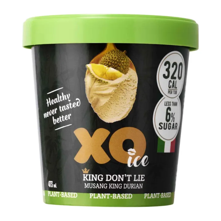 XO Ice King Don't Lie Musang King Durian Plant-Based Gelato - Frozen ...