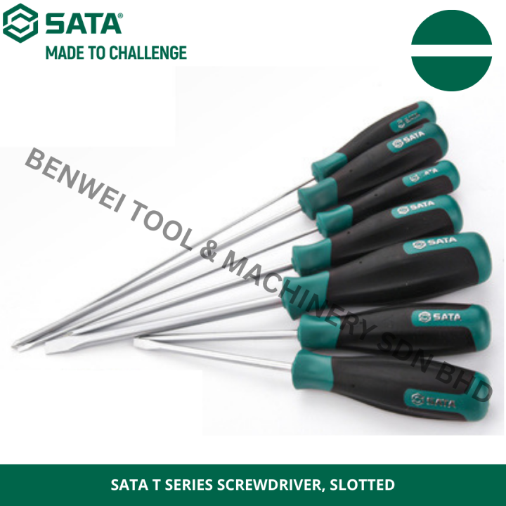 SATA T SERIES SCREWDRIVER, SLOTTED / FLAT HEAD SCREWDRIVER / MINUS ...
