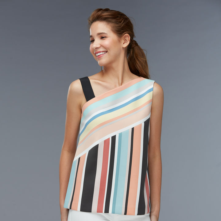 VANNSTOFF Belle Blouse เสื้อไสตล์เปิดไหล่ที่มาพร้อมกับผ้าลาย original ของ Vannstoff | Lazada.co.th