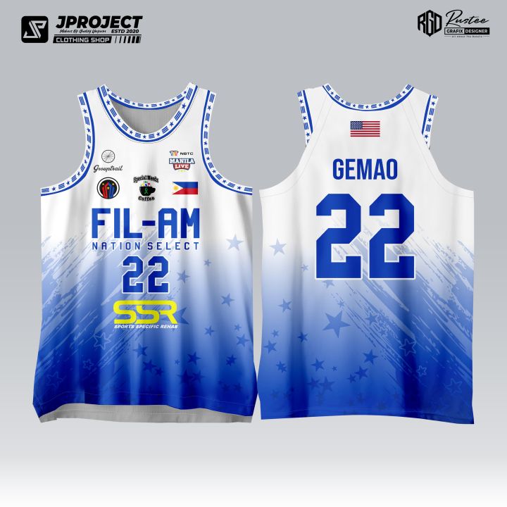 ANDY GEMAO FIL-AM NATION SELECT JERSEY | Lazada PH