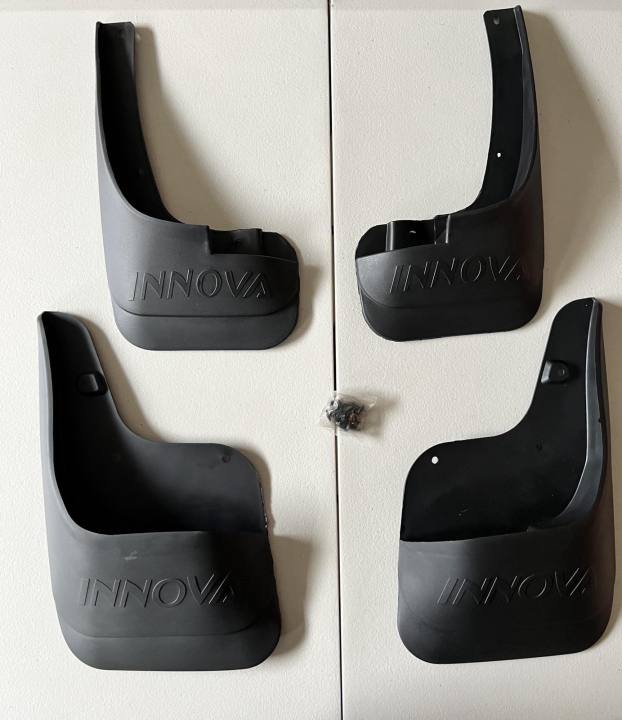Toyota Innova Mud Guard Black with Screws - Innova Mud Guard 2005, 2006 ...