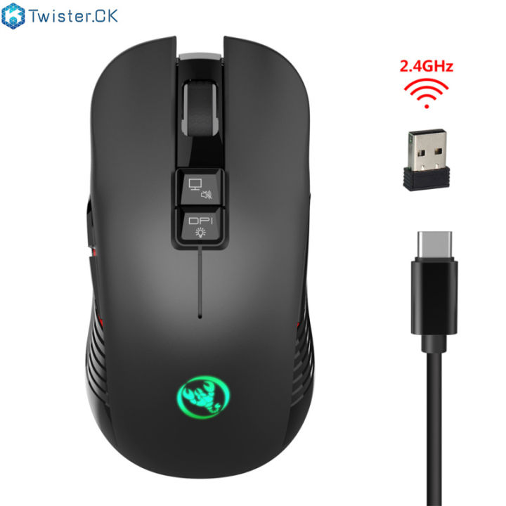 TW T30 Wireless Mouse Ergonomic 2.4GHz Wireless Gaming Mouse 3600 DPI ...