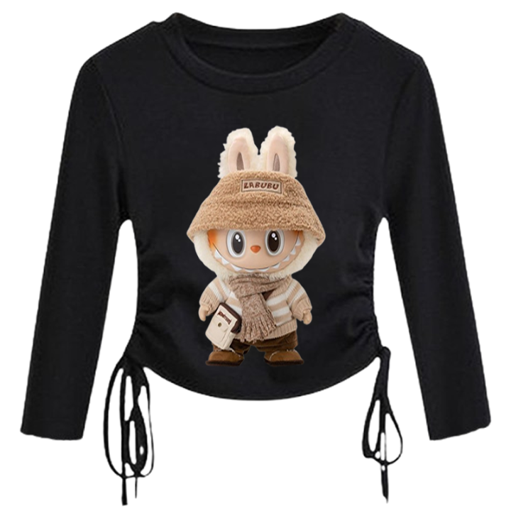 Baju Labubu Anak Perempuan atasan labubu Terbaru Model Serut Viral ...