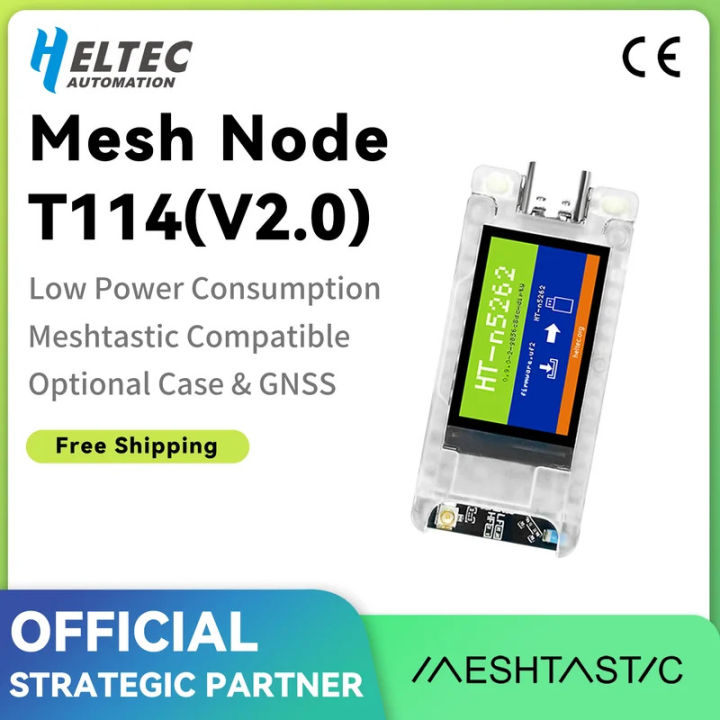 Heltec T114 V2 Meshtastic Tracker Nordic nRF52840 SX1262 GPS LoRaWAN LoRa Arduino Positioning ...