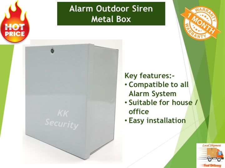 Outdoor Alarm Siren Metal Box - For Alarm System - 1 Unit | Lazada