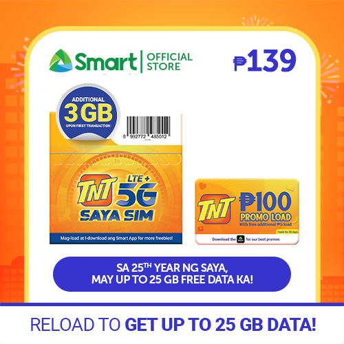 TNT 5G SIM With FREE Saya All 40 and Promo Load Card | Lazada PH