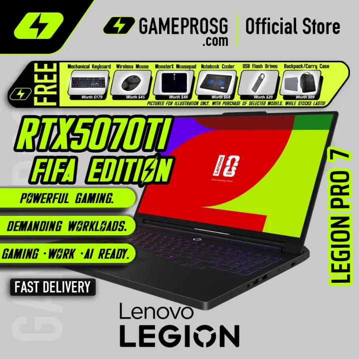 Lenovo Legion Pro 7 Gaming Laptop — RTX5070TI - 16" OLED 240Hz - Intel ...