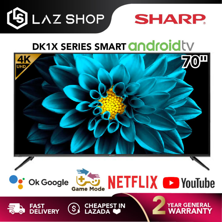 【24H Ship Out】Sharp AQUOS 70 Inch 4K UHD Android TV 4TC70DK1X ...