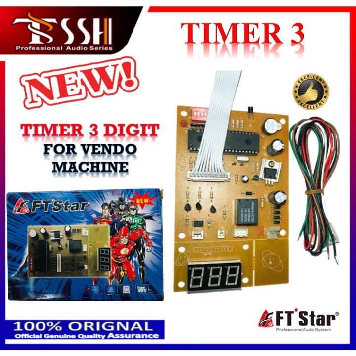 DIGITAL TIMER 3, FOR PISONET AND VIDEO GAMES ARCADE PROGRAMMABLE ...