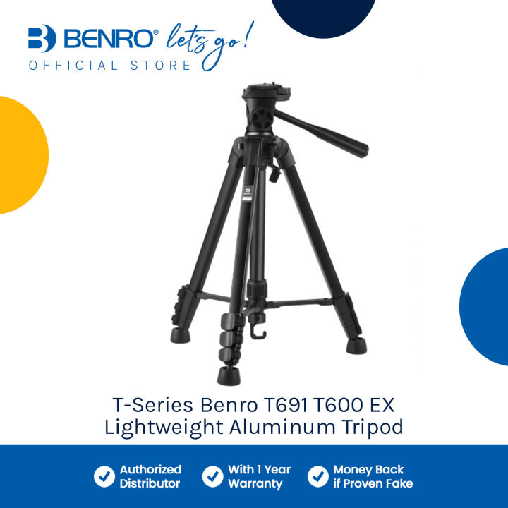 BENRO T691 Lightweight Flexible Adjustable Aluminum Camera Tripod Photo ...