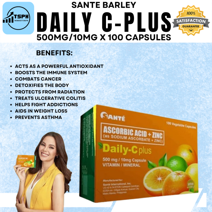 DAILY-C PLUS (500MG/10MG X 100 CAPSULES) Doubled-Up Version of your all ...