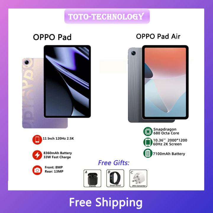 【Ready Stock】Oppo Pad Air / Oppo Pad Tablet / Snapdragon 870/ 120HZ 2 ...