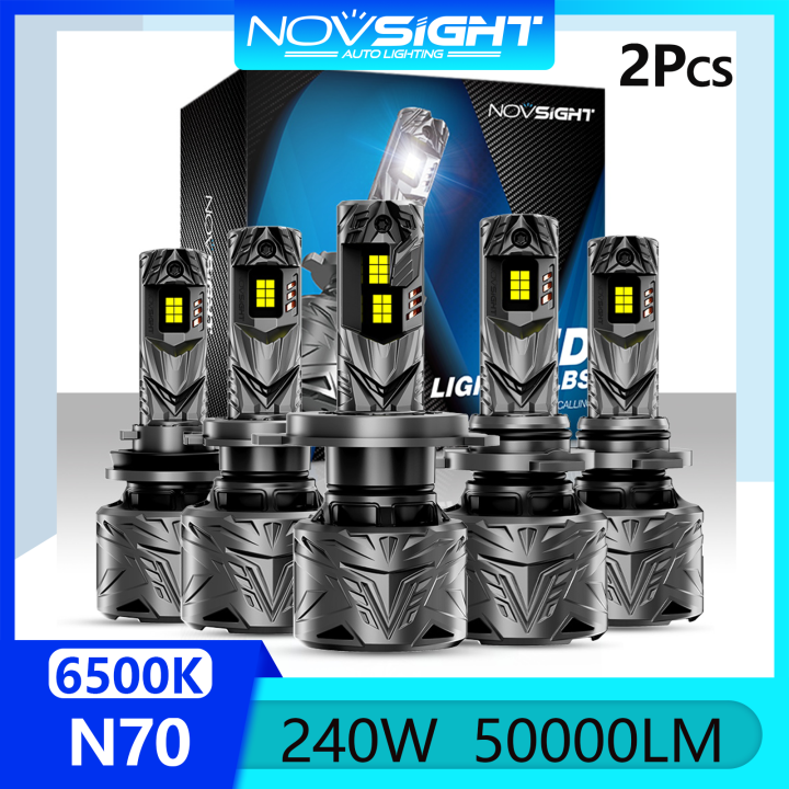 Novsight N70 LED Car Headlight bulbs 9005 HB3 9006 HB4 H4 H7 H11 LED Light for Car High / Low ...