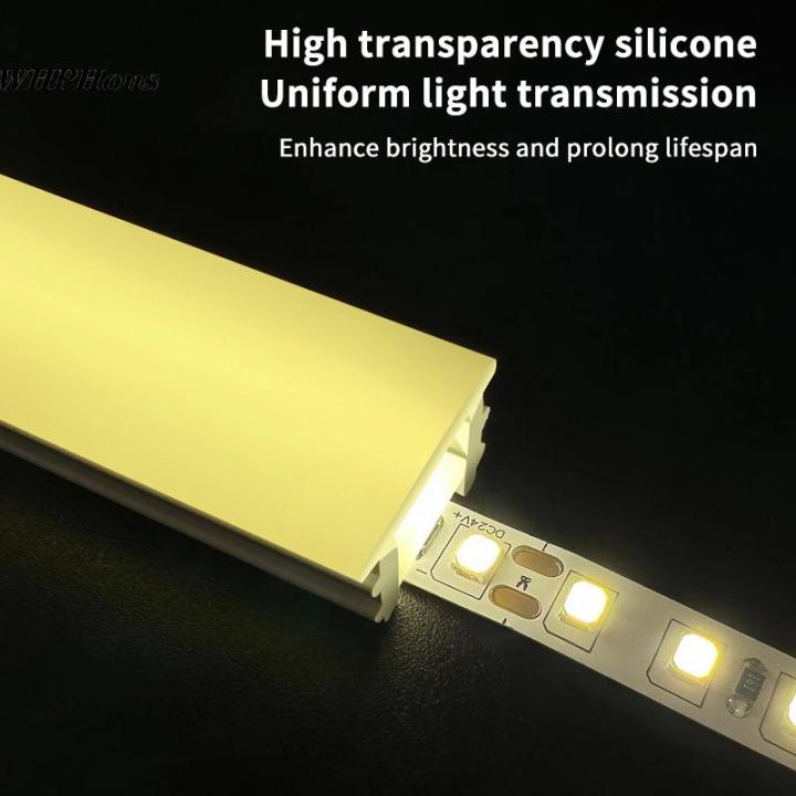 XZ 1 Piece White Soft Recessed Silicone Diffuser Channel For 5050 COB ...