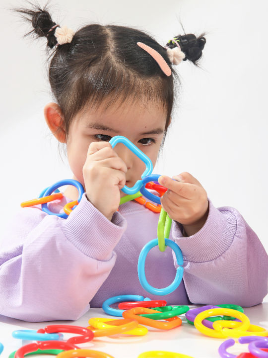 Master Bao geometric chain interlocking plastic building blocks ...