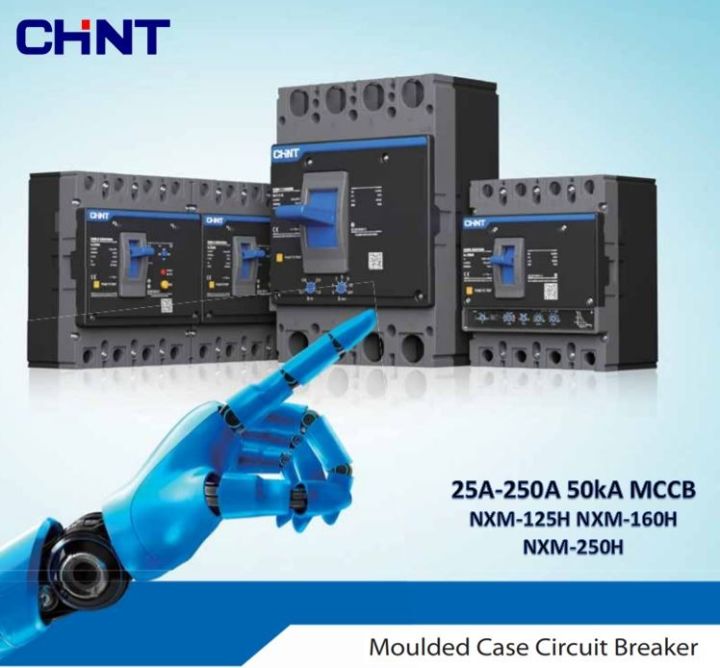 CHINT MCCB 25-250A 50ka NXM-125H NXM-160H NXM-250H 25A 32A 40A 50A 63A ...