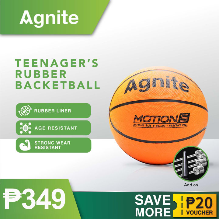 AGNITE by Deli PU/Rubber Basketball Size 5 F1102 Indoor/Outdoor ...