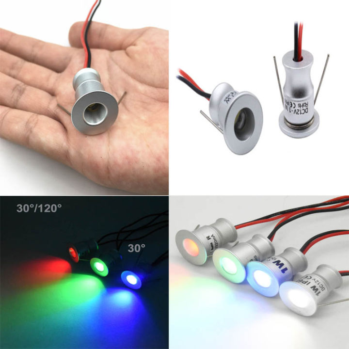 24H Delivery 🍋ERANPO ไฟสปอร์ตไลท์ LED 1W 12V ไฟฉายขนาดเล็กเงินโคมเพดาน ...