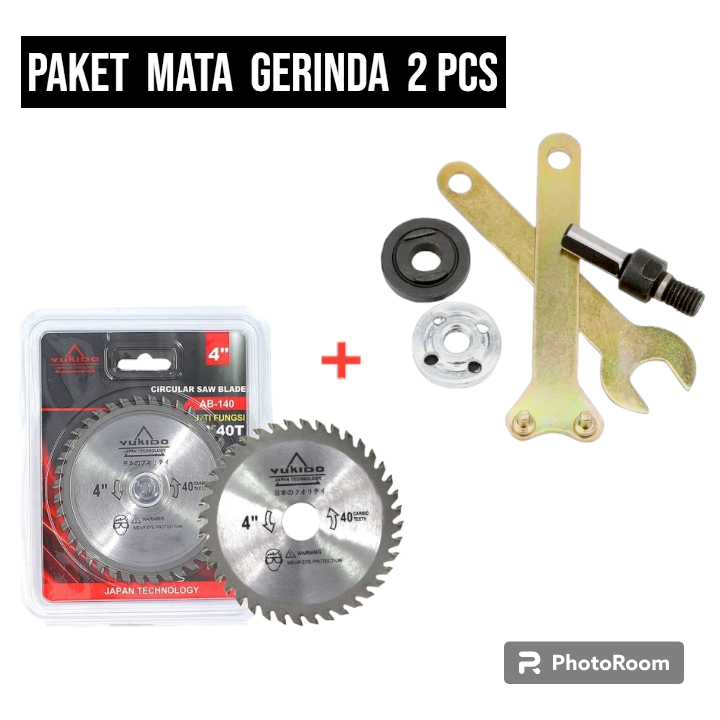 PAKET Mata Potong Gerinda Kayu/Converter Adaptor bor ke gerinda untuk ...