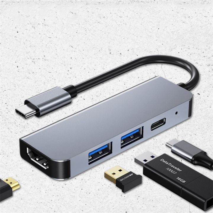 Multi port Docking station USB C HUB Type C To HDMI Adapter Connector ...