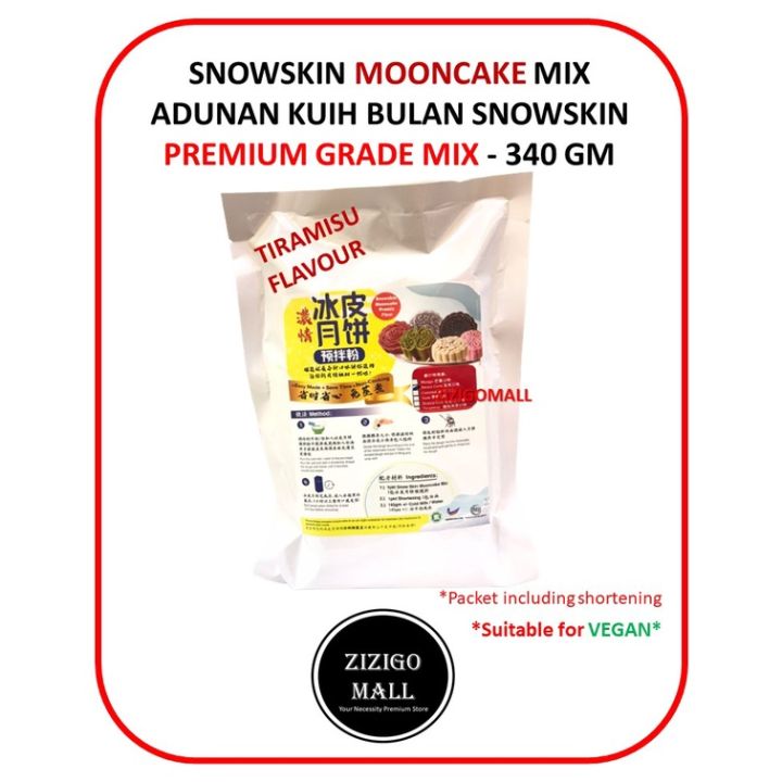Snow Skin Mooncake Mix Tiramisu / Adunan Kuih Bulan Tiramisu / Snow ...