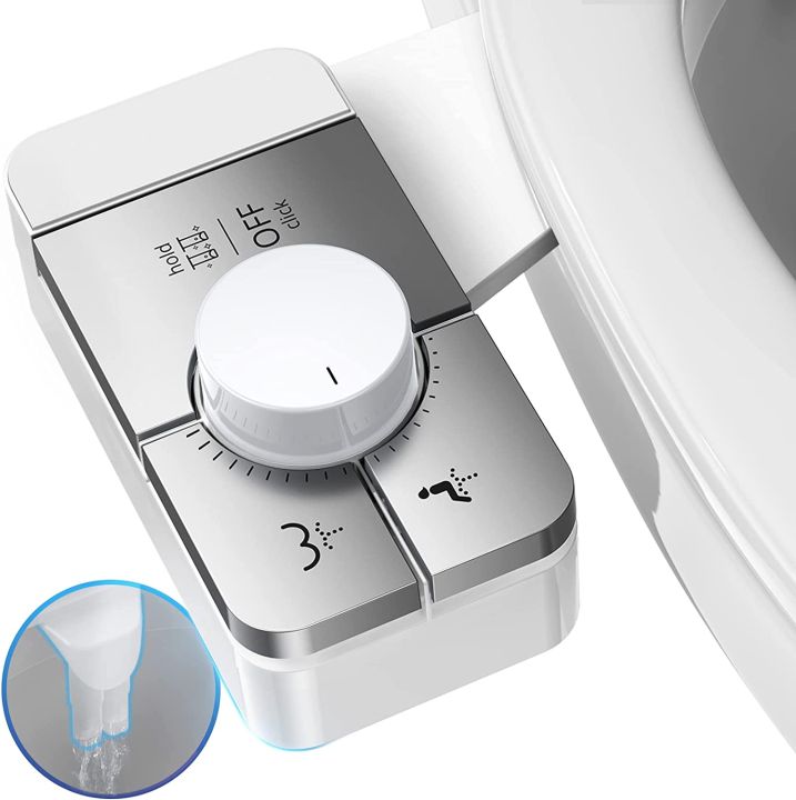 Bidet Attachment for Toilet - Ultra-Slim Self Cleaning Fresh Water ...