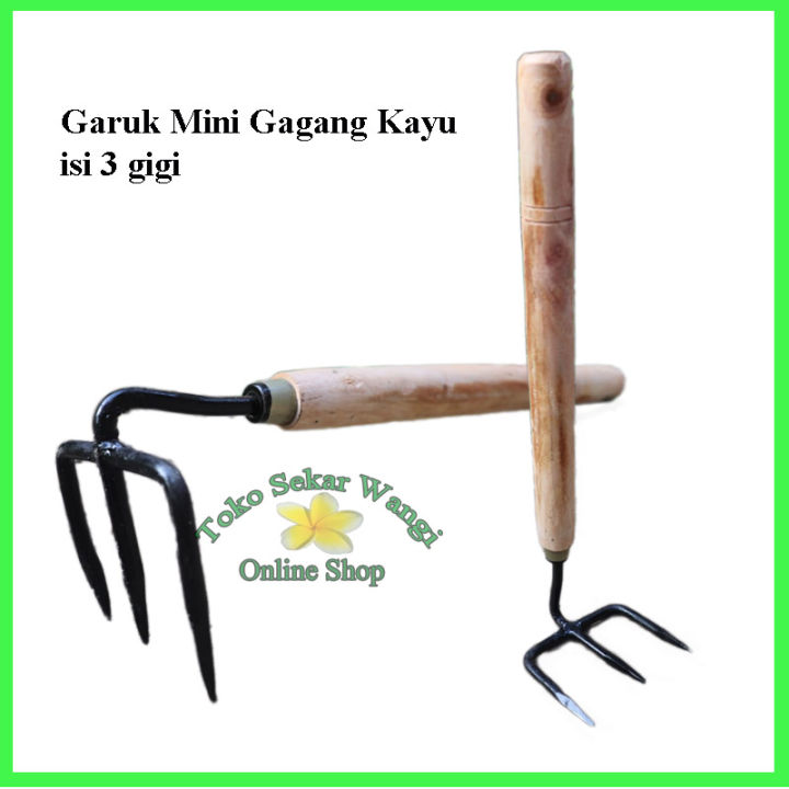 Cangkul Pacul Garpu taman kebun kecil sedang garuk garukan sampah mini ...