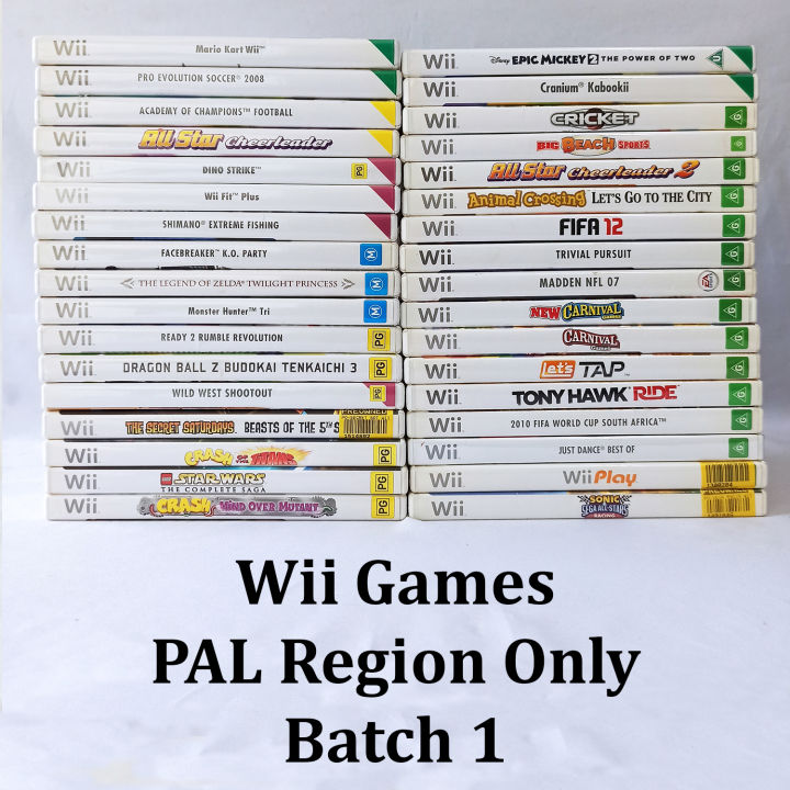 Wii Games - PAL REGION ONLY - Original Nintendo Wii Video Game CD Discs ...