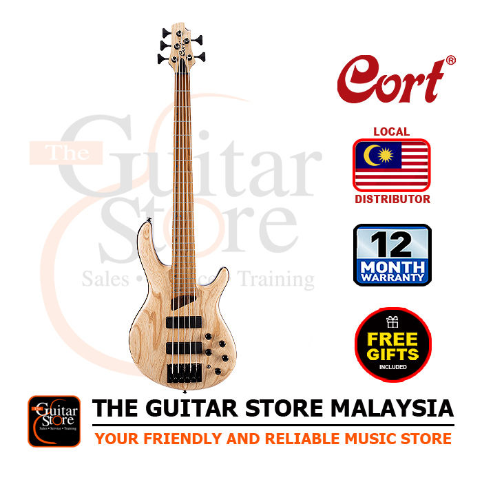 Cort B5 Element OPN 5-String Electric Bass Guitar (Open Pore Natural ...
