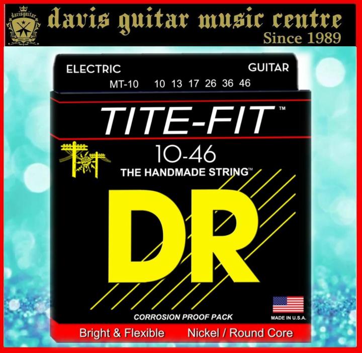 DR String 10-46 for Electric Guitar Nickel round Core Bright and ...