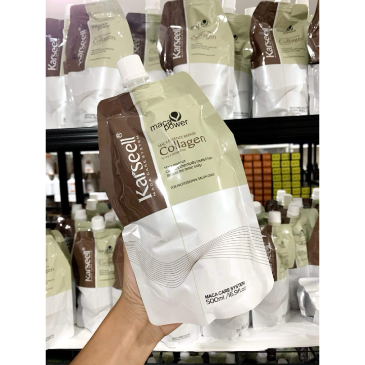 【จัดส่งทันที】Karseell Maca Power Collagen 500 ml หมักผม แก้ผมเสีย คาร์ ...