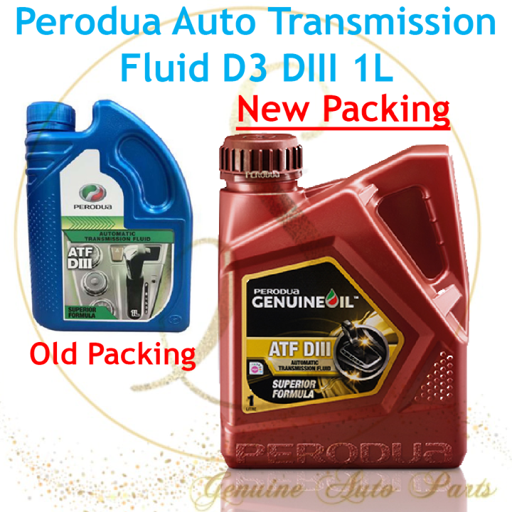 (100% ORIGINAL)Perodua ATF D-III AUTO TRANSMISSION FLUID Gear Oil 1L ...