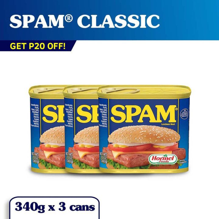 3 CAN VALUE PACK (SPAM® Classic Luncheon Meat 340g) | Lazada PH