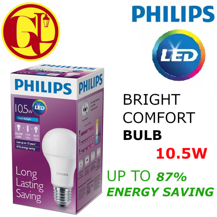 [READY STOCK] LED 10.5W BULB PHILIPS BRIGHT COMFORT 10.5W BULB WARM ...