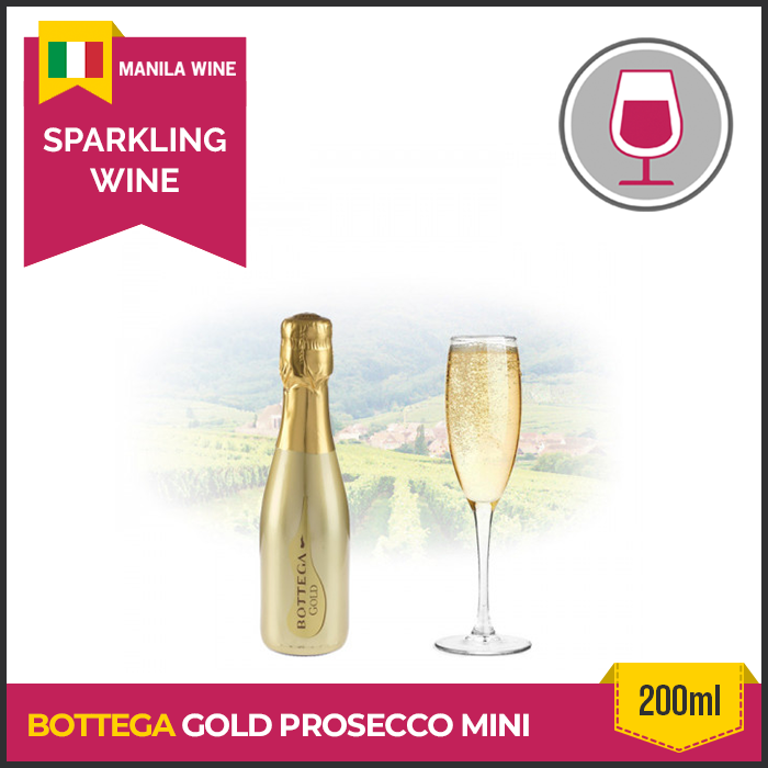 Bottega - Gold Prosecco Miniature 200ml Italian Sparkling Wine | Lazada PH