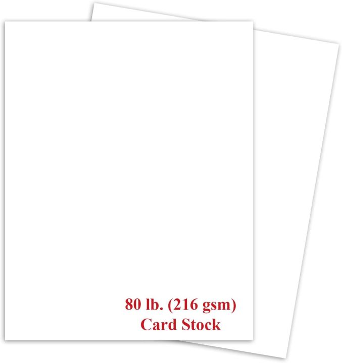 White Thick Paper Cardstock - for Business Card, Art, Invitations ...