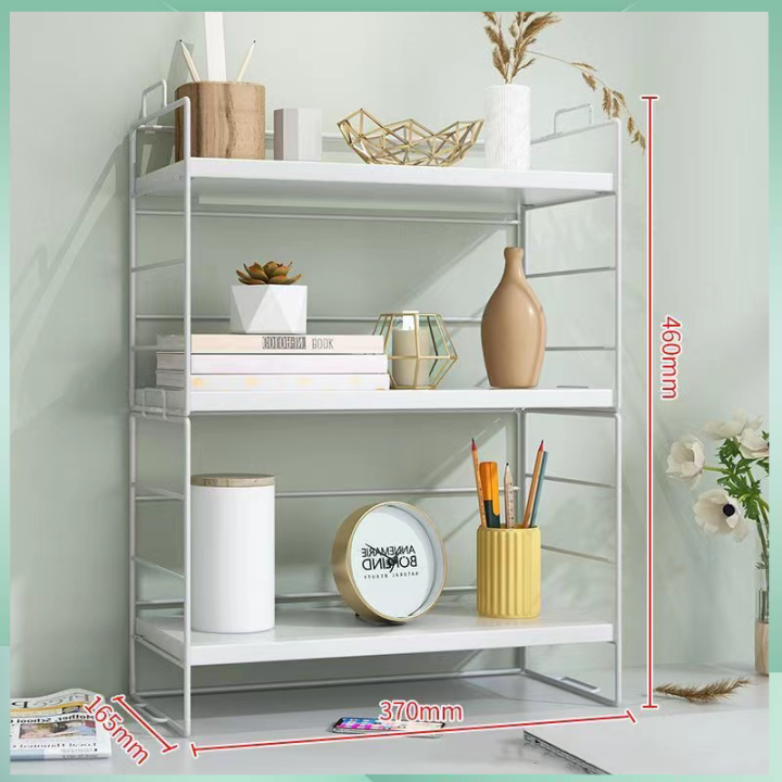 Desktop shelf desk storage office multi-storey dormitory desk finishing ...