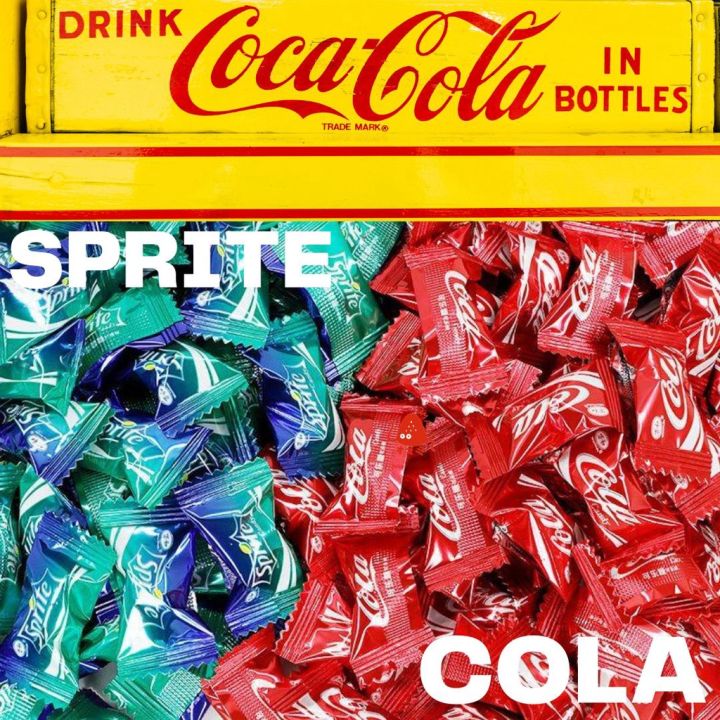 ลูกอม ลูกอมโค้ก ลูกอมสไปรท์ Cola & Sprite Candy (1เม็ด/2.8g) อมได้เพลิน ...
