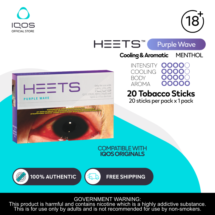 HEETS™ Purple Wave Heated Tobacco Sticks (Smoke-Free Alternative like E ...