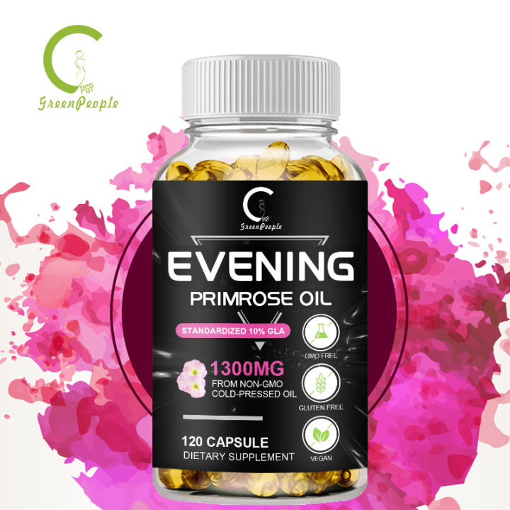 GPGP GreenPeople Evening Primrose Oil (1300mg) with Naturally Occurring ...