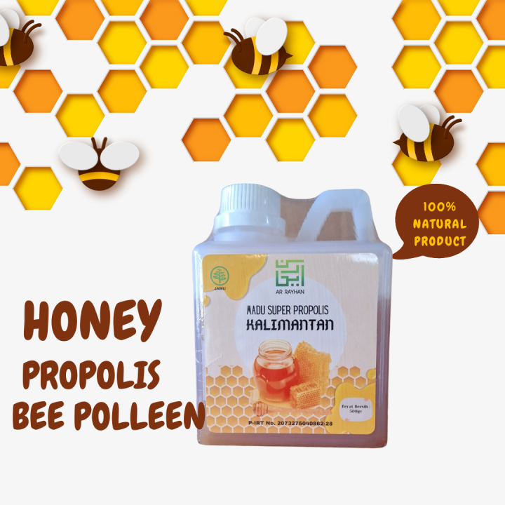 Ar Rayhan Madu Super Propolis Kalimantan 500gr Mengandung PROPOLIS, Bee ...