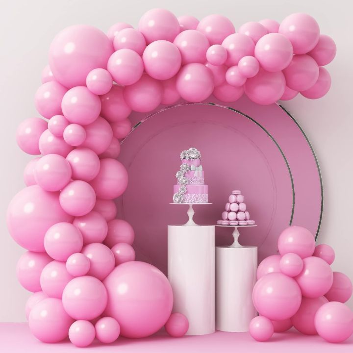 🇵🇭🎈COD LM152 Pink 5 10 12 18 36inch Standard Latex Balloons Different ...