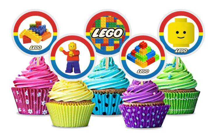 20pcs LEGO cupcake topper | Lazada