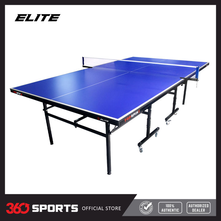 Elite Topspin Foldable Table Tennis Table Ping Pong Set with Net ...